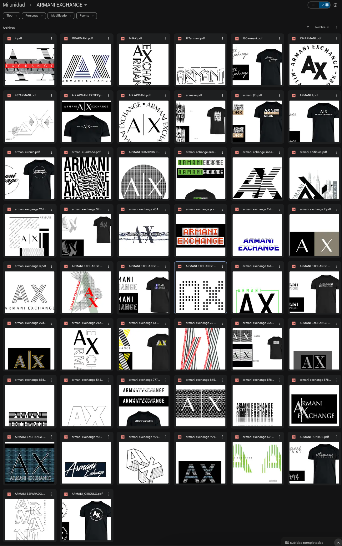 Paquete de 50 diseños de la marca AEX | Producto digital | SuperLab México®